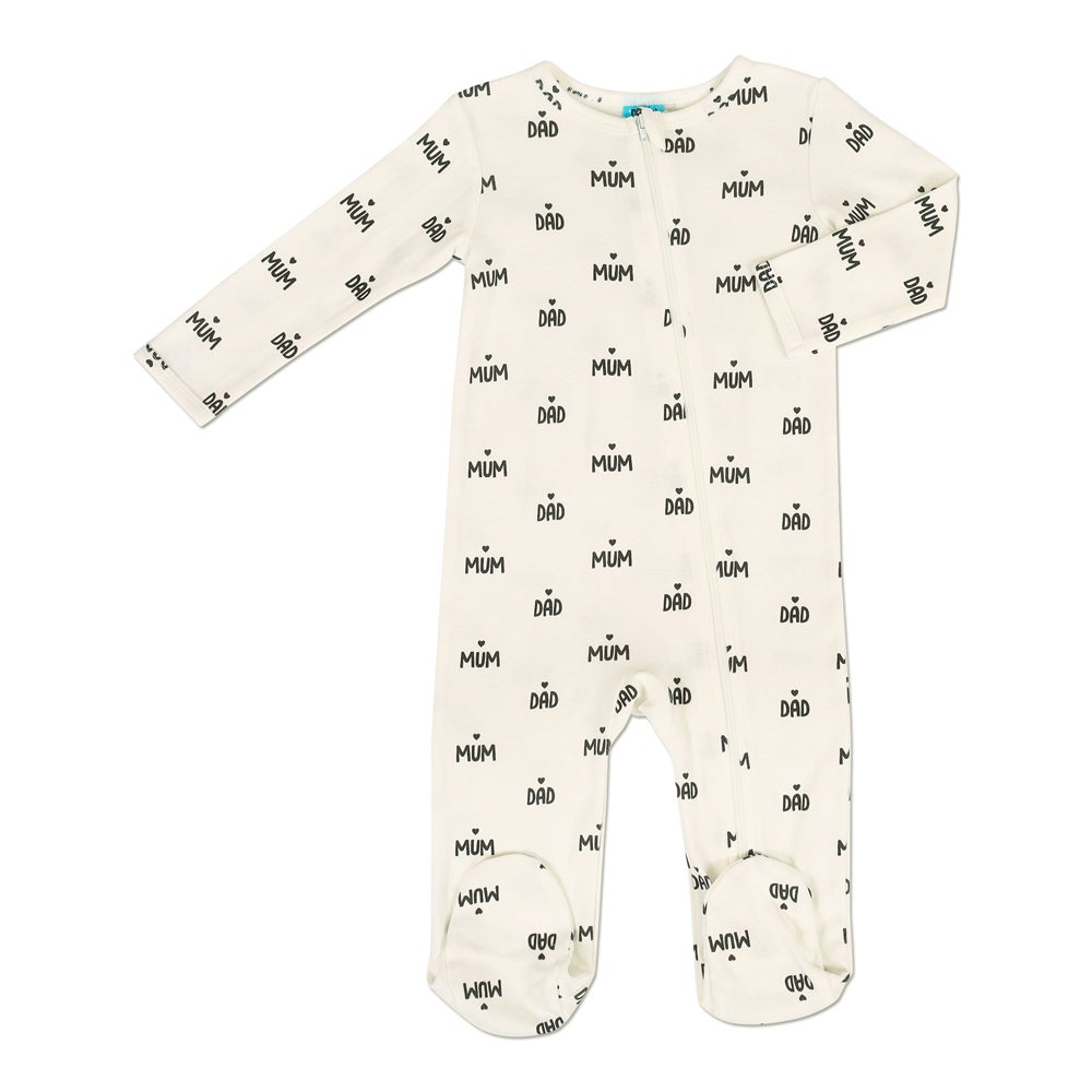 Mobi Minors Zip Growsuit with Feet | Growsuits | Baby Factory