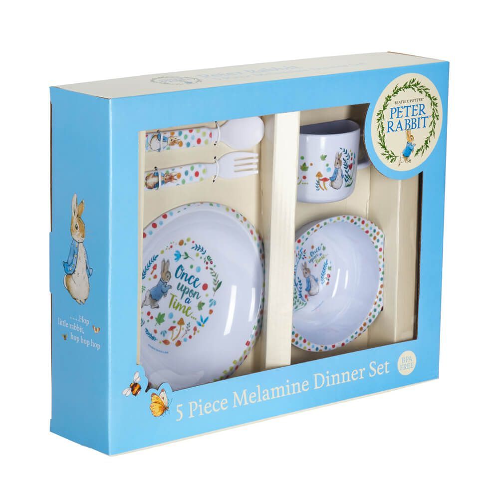 Peter Rabbit 5-Piece Dinner Set | Cutlery, Bowls & Plates | Baby Factory