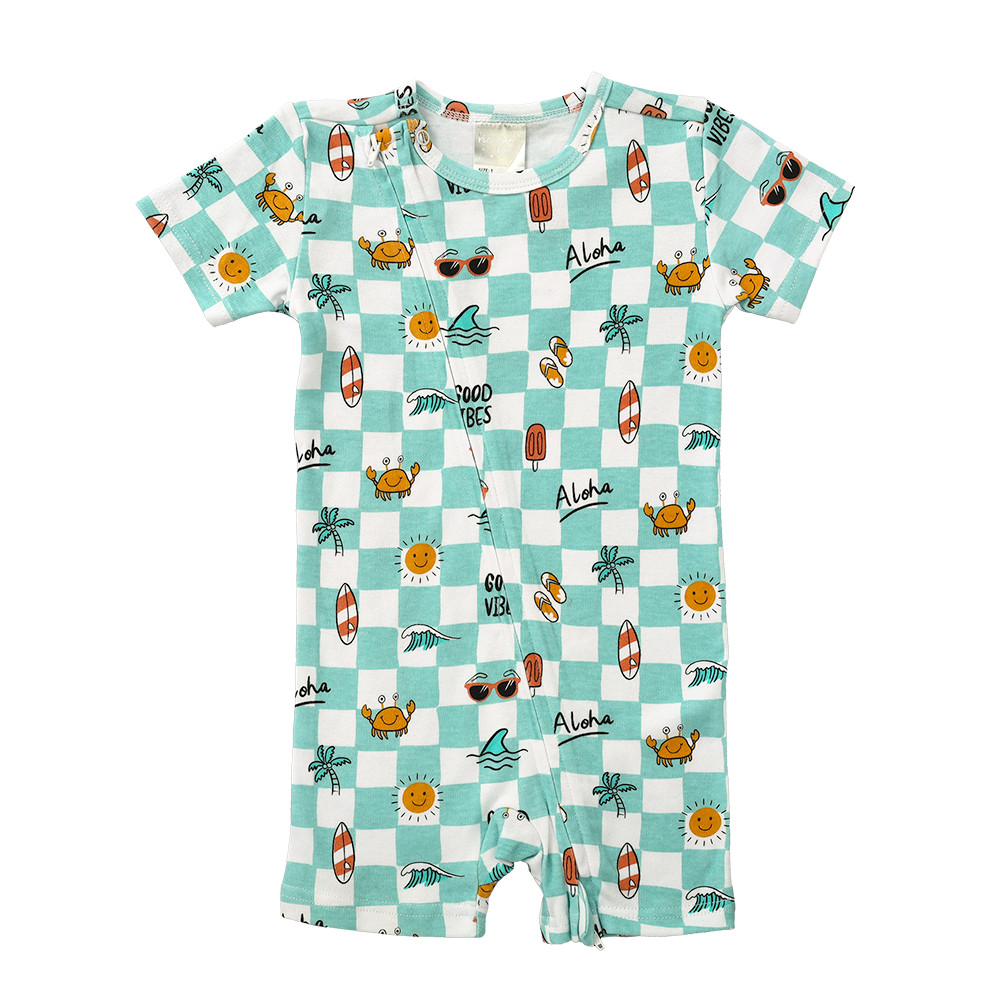 Ricochet Baby Short Zip Romper | Growsuits | Baby Factory